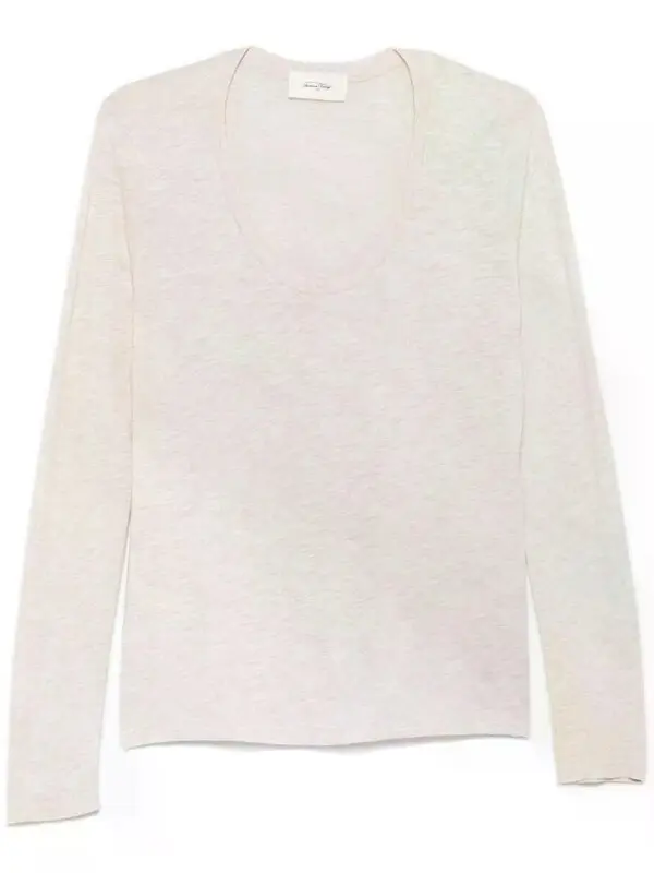 American Vintage Jacksonville Long Sleeve T-shirt - Neutrals