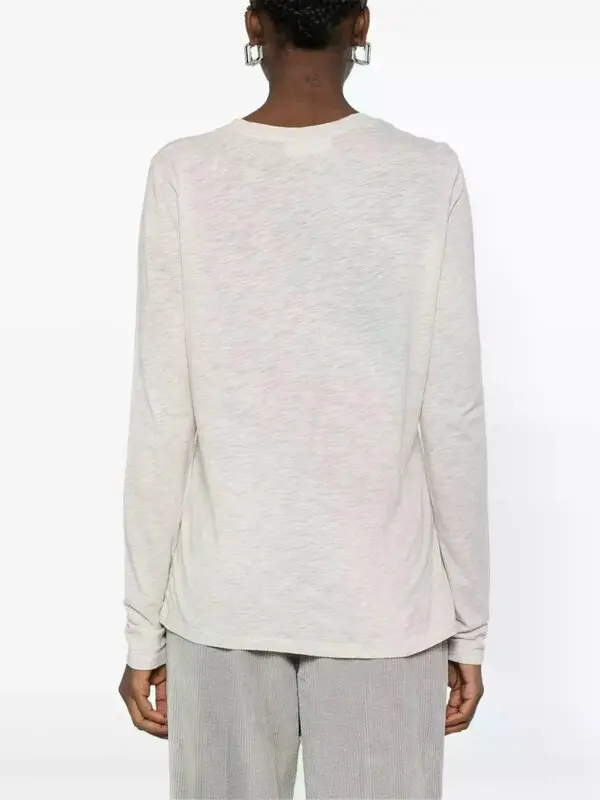 American Vintage Jacksonville Long Sleeve T-shirt - Neutrals
