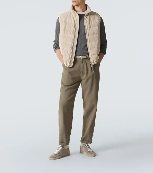 Brunello Cucinelli Ribbed-knit Cotton Crewneck Sweater