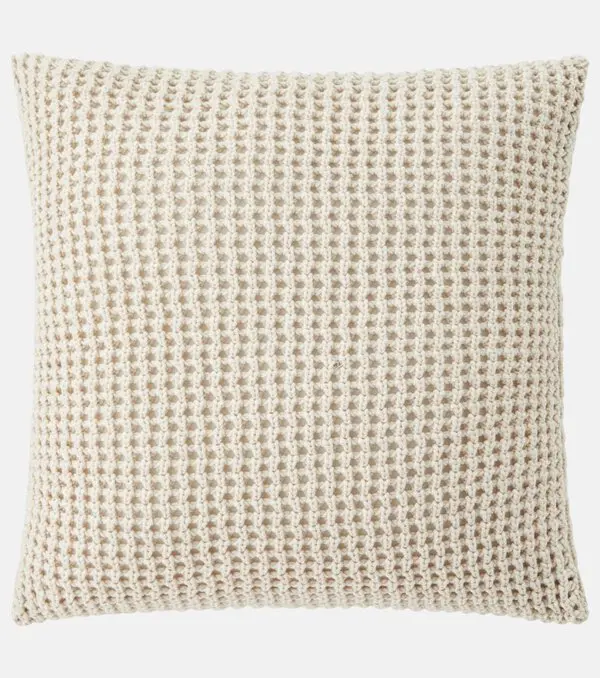 Brunello Cucinelli Cotton-blend Cushion - Beige