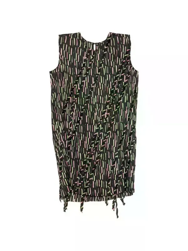 JNBY Geometric Print Sleeveless Mini Dress