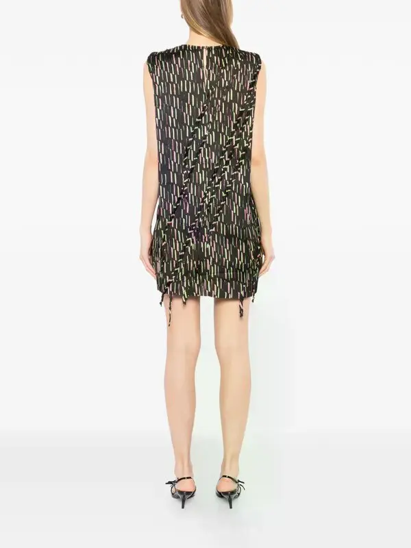 JNBY Geometric Print Sleeveless Mini Dress