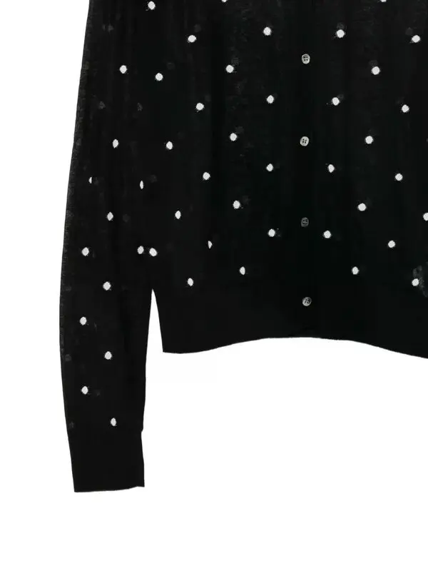 JNBY Polka Dot V-neck Cardigan
