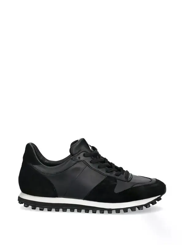Novesta Marathon Suede-panelled Sneakers - Black