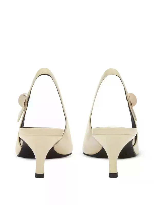 Furla Sfera Slingback Leather Pumps - Neutrals