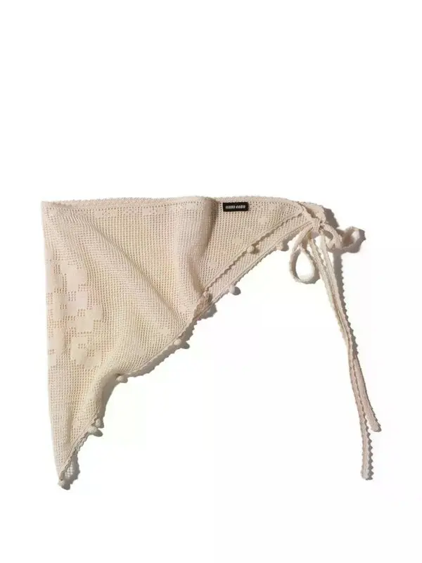 Miu Miu Cotton Pareo - Neutrals