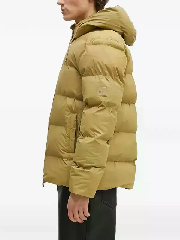 Rains Alta Hooded Puffer Jacket - Green