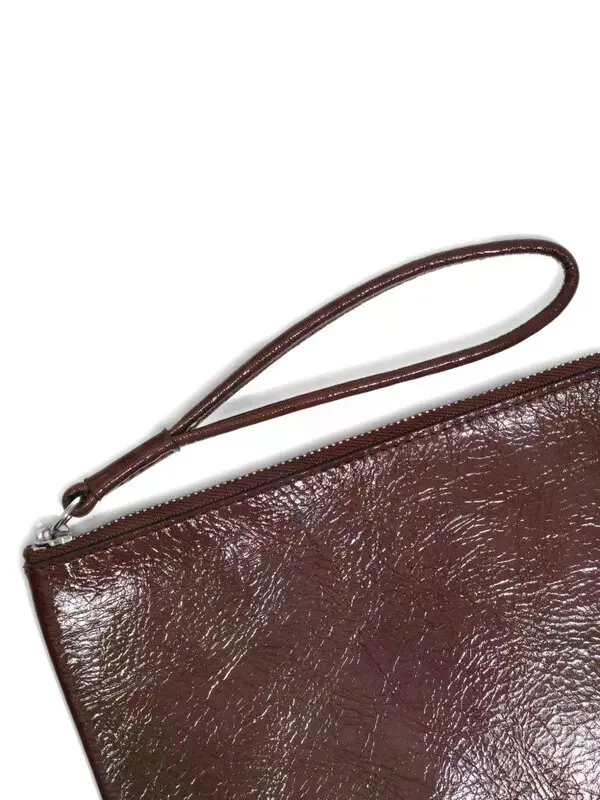 Bimba Y Lola Cow Leather Zip Wristlet