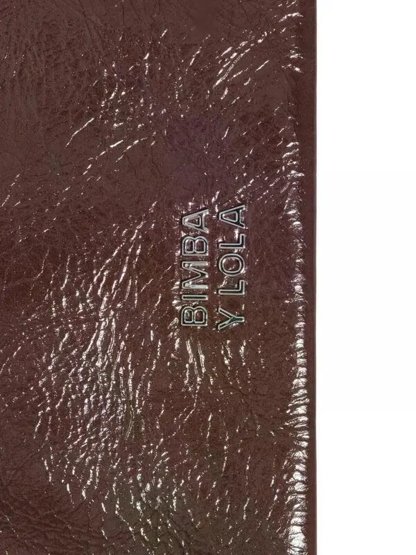 Bimba Y Lola Cow Leather Zip Wristlet
