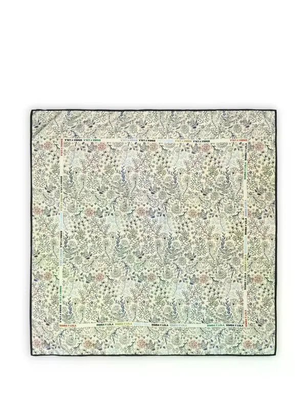 Bimba Y Lola Patterned Scarf - Neutrals