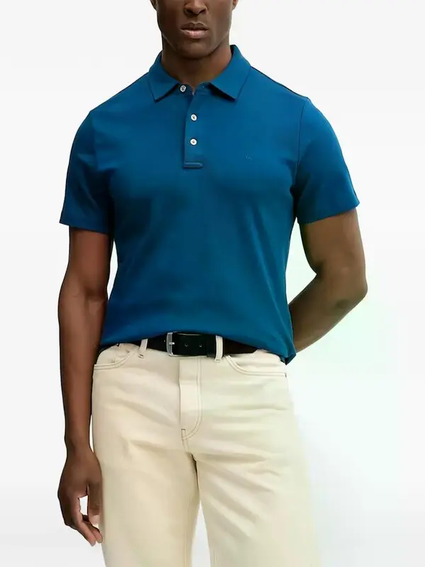 Michael Kors Buttoned Polo Shirt - Blue