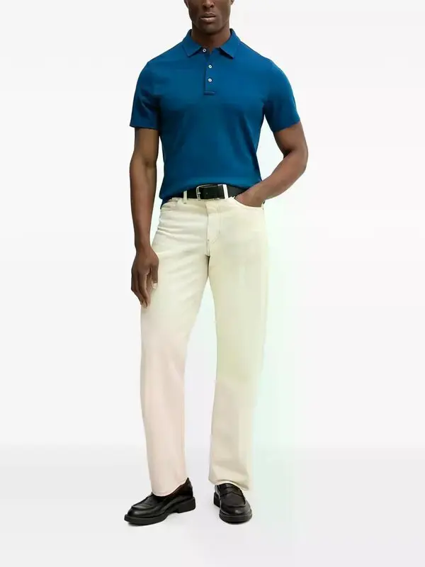 Michael Kors Buttoned Polo Shirt - Blue