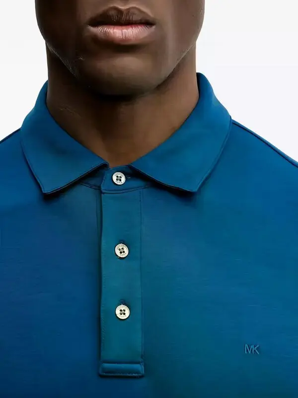 Michael Kors Buttoned Polo Shirt - Blue