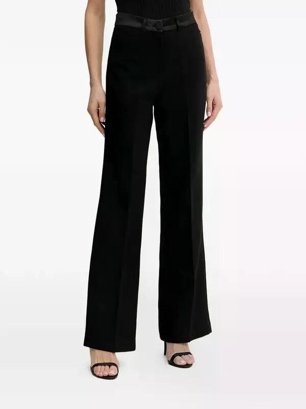 MORGAN High-waisted Flared Trousers - Black