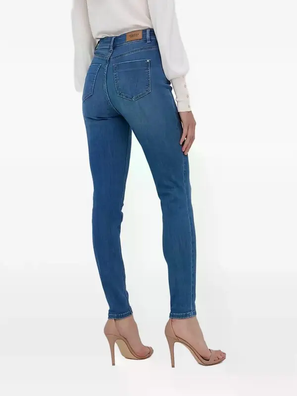 MORGAN Logo Patch Skinny Jeans