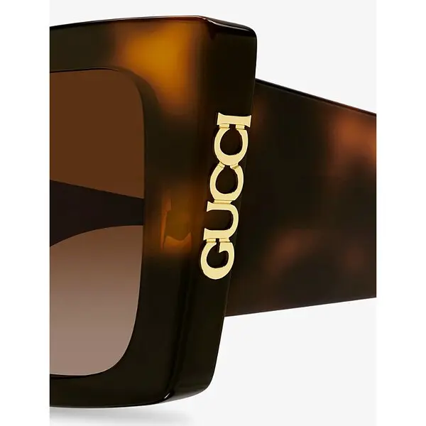 Gucci Butterfly-frame Acetate Sunglasses