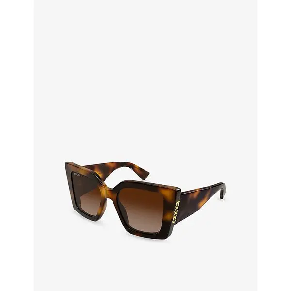 Gucci Butterfly-frame Acetate Sunglasses