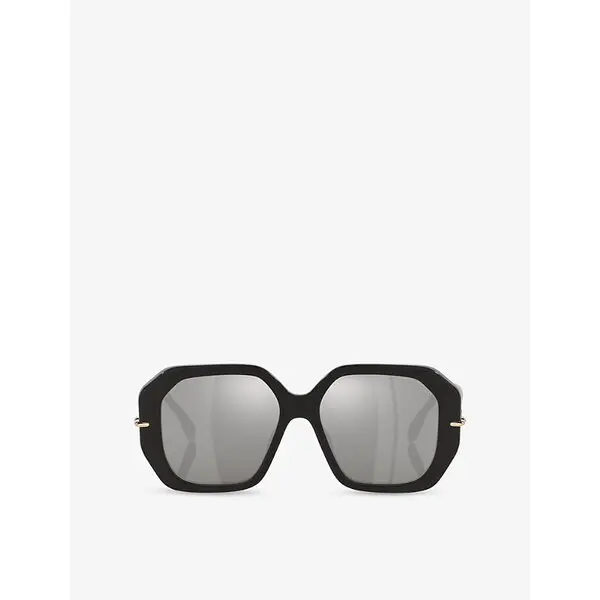Fendi Selleria Square-frame Acetate Sunglasses - Black