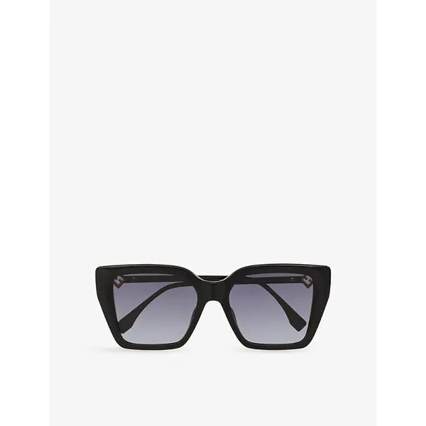 Fendi Ff Diamonds Square-frame Acetate Sunglasses