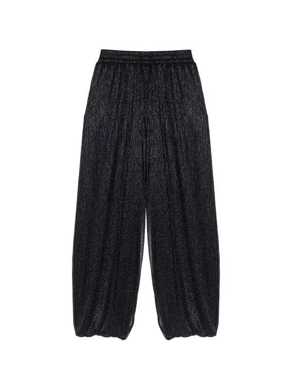 Maje Metallic Pleated Trousers