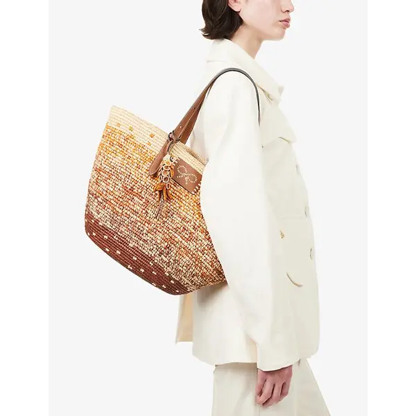 ANYA HINDMARCH Large Raffia Tote Bag