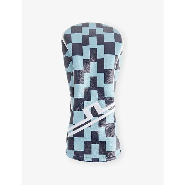 J. Lindeberg Checked Fairway Headcover - Bridge Stack Navy
