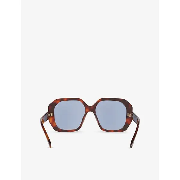 Fendi Selleria Square-frame Tortoiseshell Sunglasses