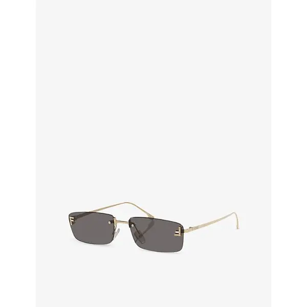 Fendi Crystal Embellished Square Frame Sunglasses