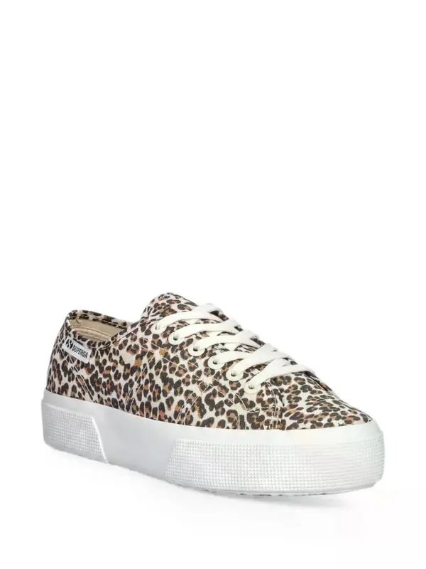 Superga 3740 Leopard Print Platform Sneakers - Neutrals