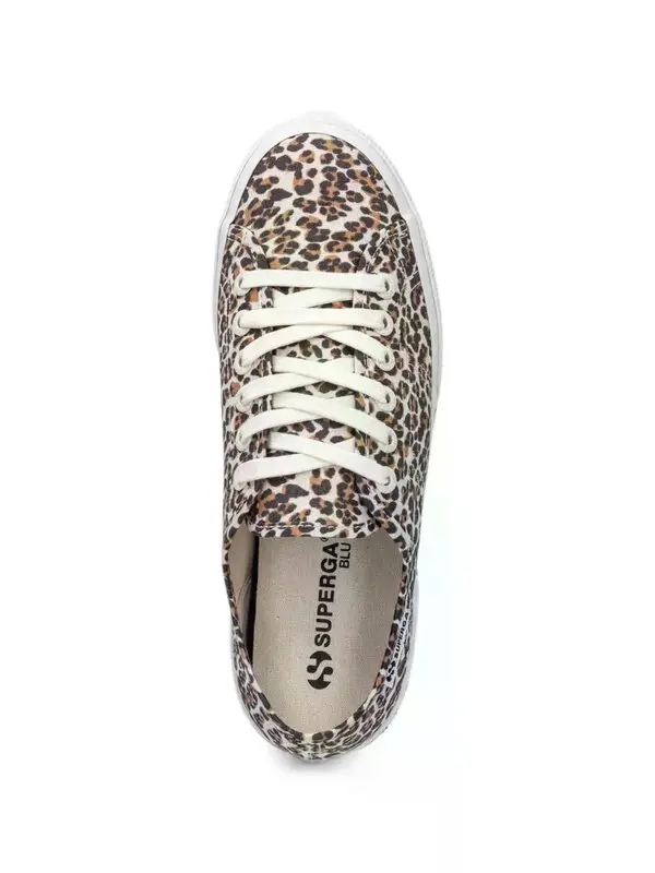 Superga 3740 Leopard Print Platform Sneakers - Neutrals