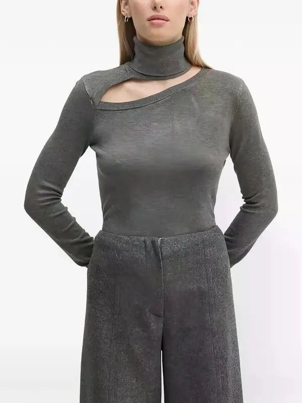 GAUDI Cut-out Roll Neck Knitwear