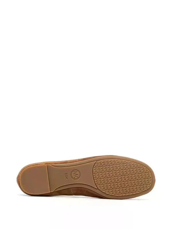 Michael Kors Suede Tie-ankle Ballet Flats