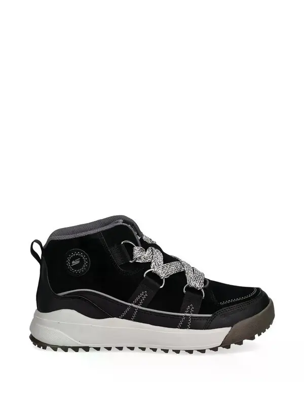 Sketchers Lace-up High-top Sneakers - Black