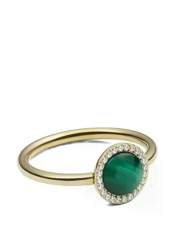 DANIEL WELLINGTON Tone Malachite And Pavé Embellished Ring