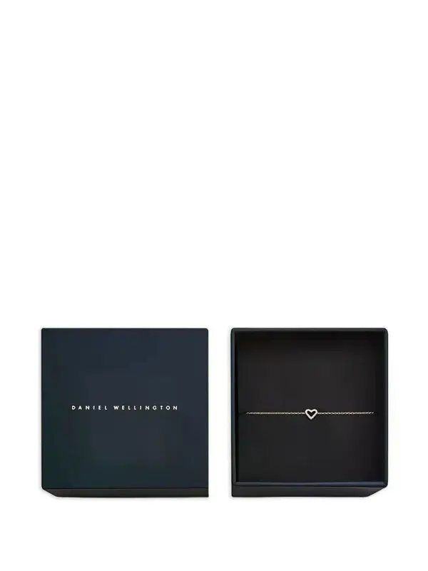 DANIEL WELLINGTON Gold Tone Heart Motif Chain Bracelet - Pink
