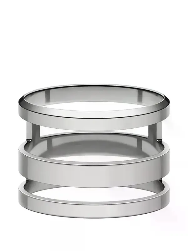 DANIEL WELLINGTON Layered Band Ring In Polished -tone - Silver