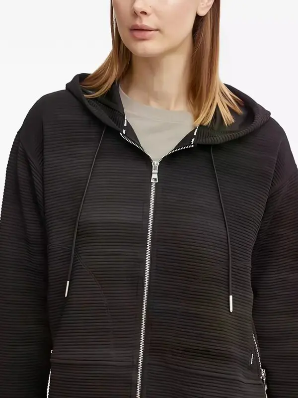 Dkny Ribbed Zip Hoodie
