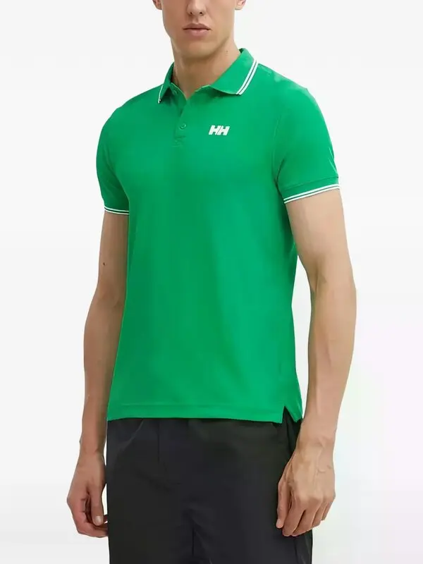 Helly Hansen Striped Trim Polo Shirt - Green