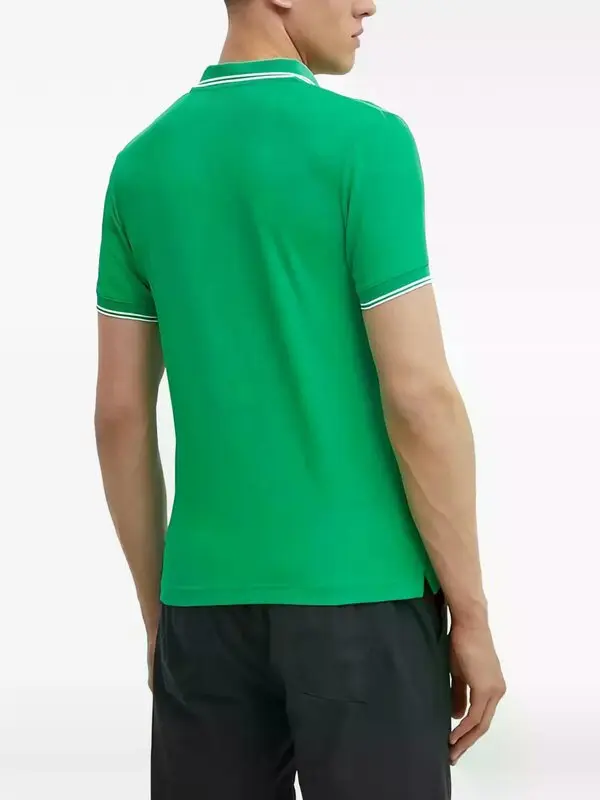Helly Hansen Striped Trim Polo Shirt - Green