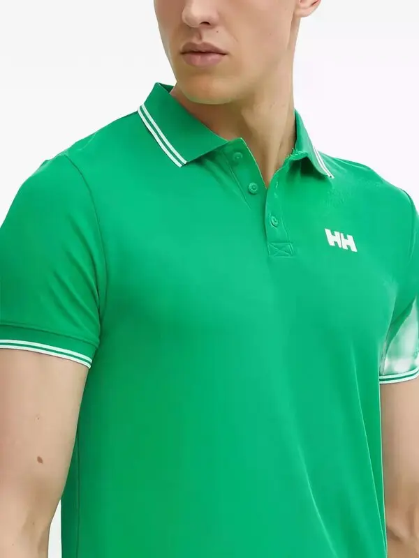 Helly Hansen Striped Trim Polo Shirt - Green