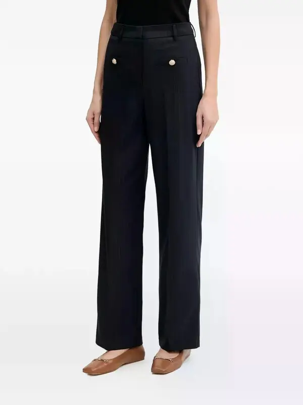 MORGAN Buttoned Striped Trousers