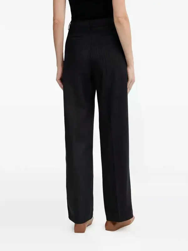 MORGAN Buttoned Striped Trousers