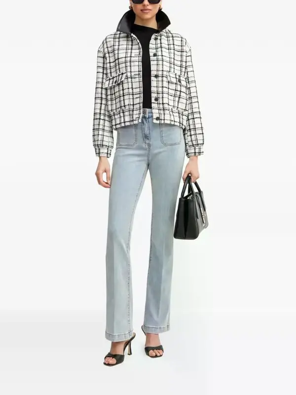 MORGAN Braided Trim Denim Jeans