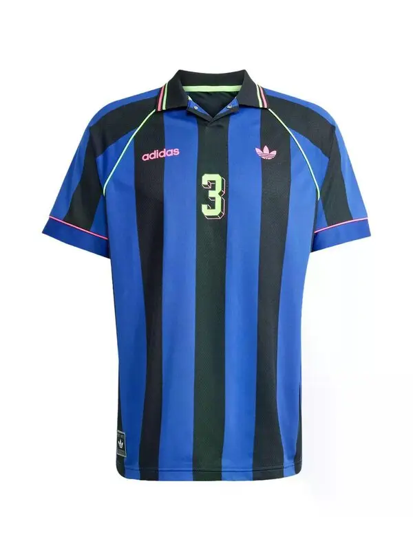Adidas Jacquard Striped Polo Shirt