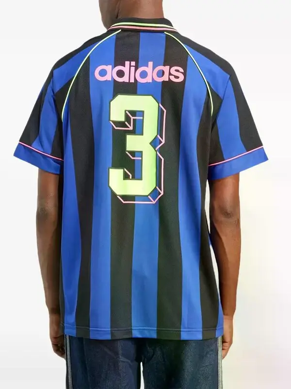 Adidas Jacquard Striped Polo Shirt