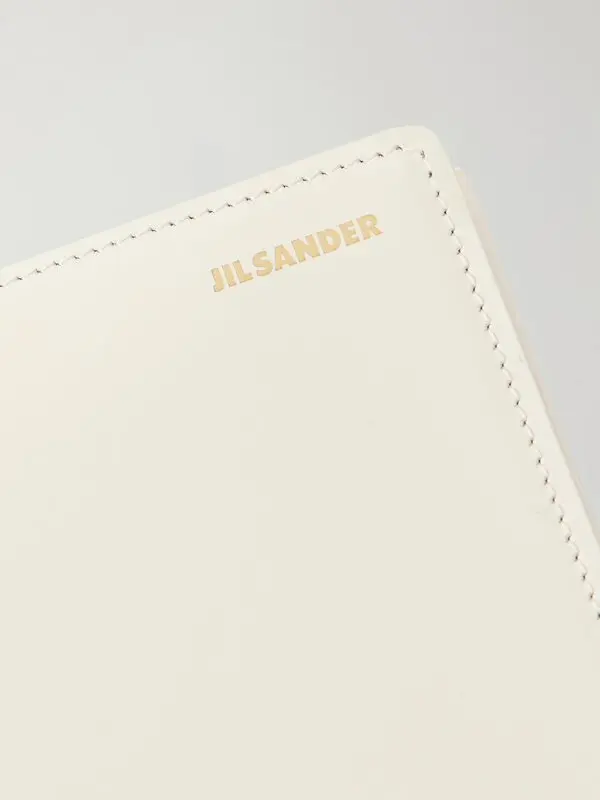 JIL SANDER File Medium Leather Shoulder Bag - Neutrals