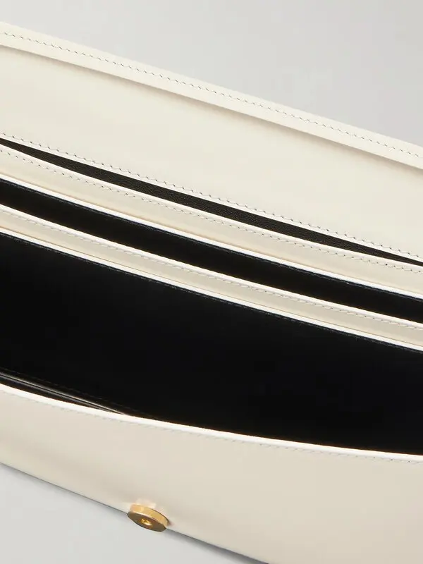 JIL SANDER File Medium Leather Shoulder Bag - Neutrals