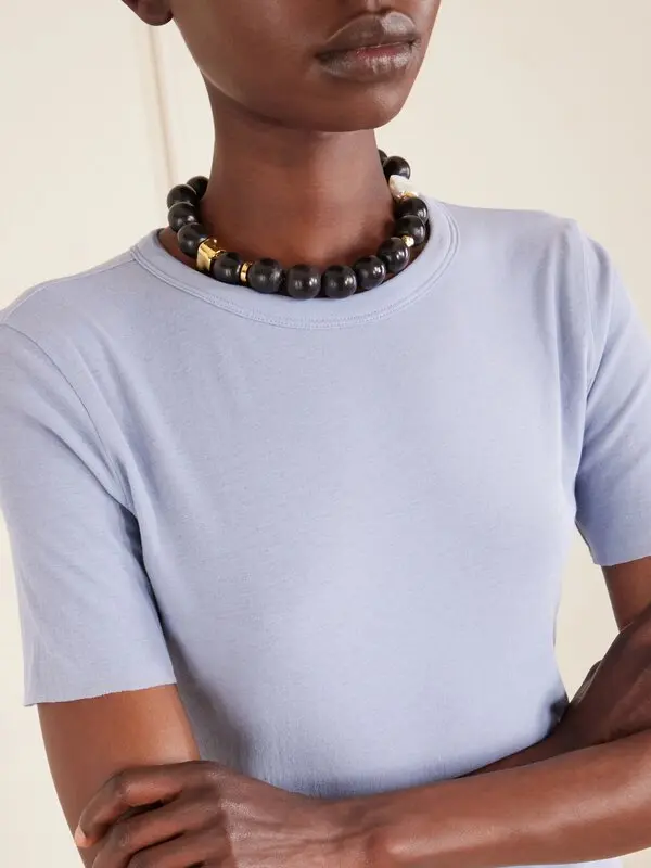 B Sides Reversible Ribbed-knit T-shirt