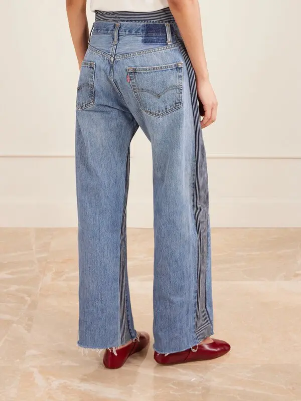 B Sides Double Waistband Rework Wide-leg Jeans