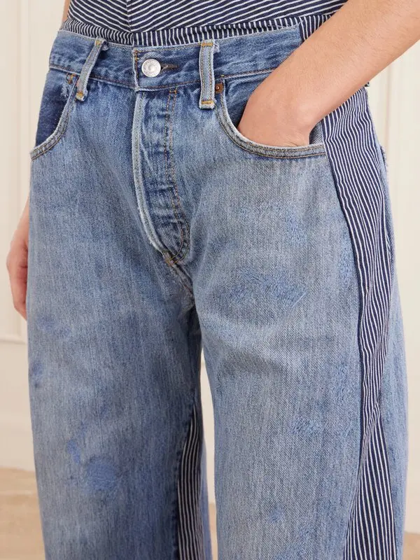 B Sides Double Waistband Rework Wide-leg Jeans